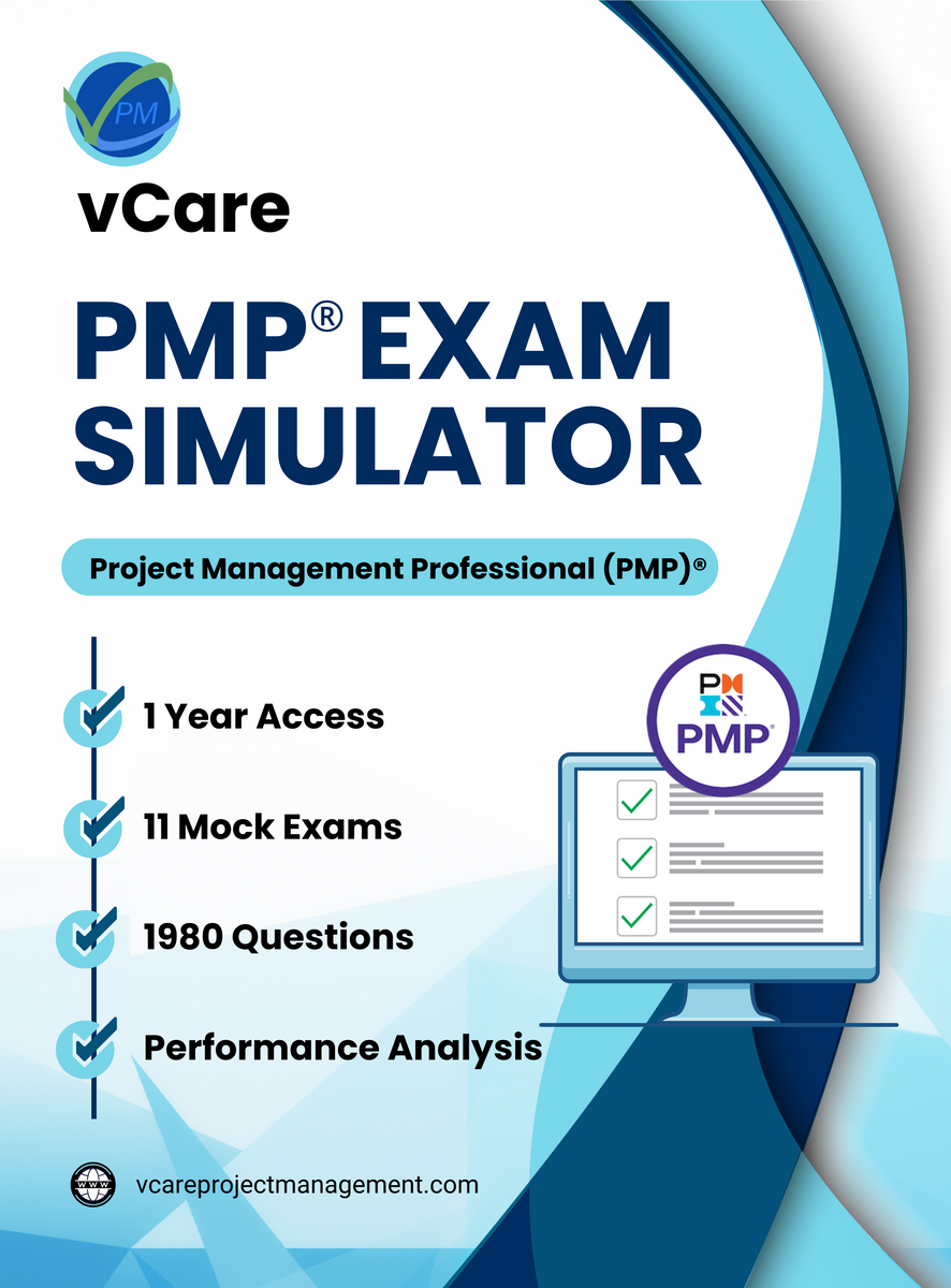 PMP Exam Simulator | 1 Year Access | vCare Project Management | PMI